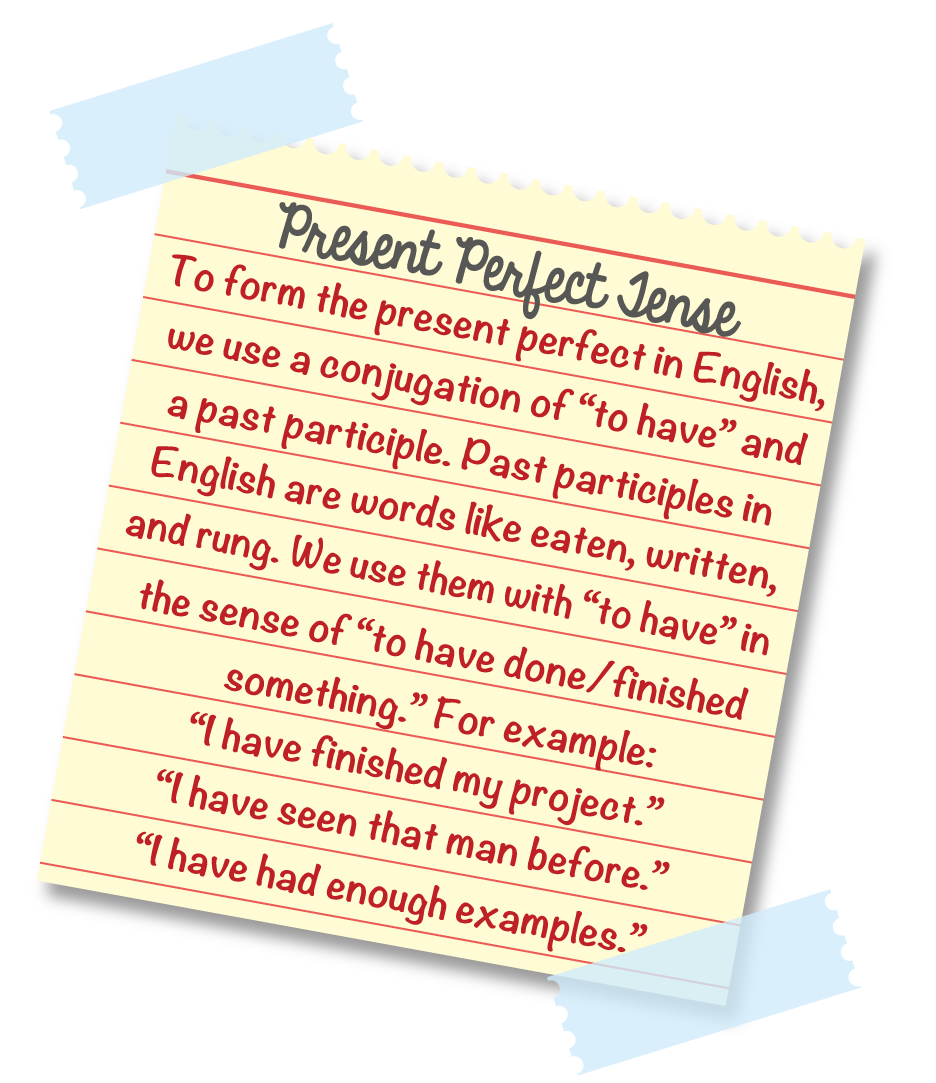 Learning Tasks: Gramática